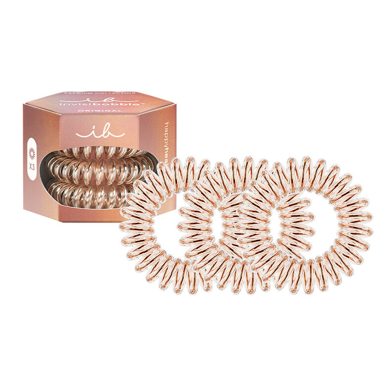 INVISIBOBBLE ORIGINAL PREMIUM Bronze me Pretty Резинки для волос Германия 3 шт