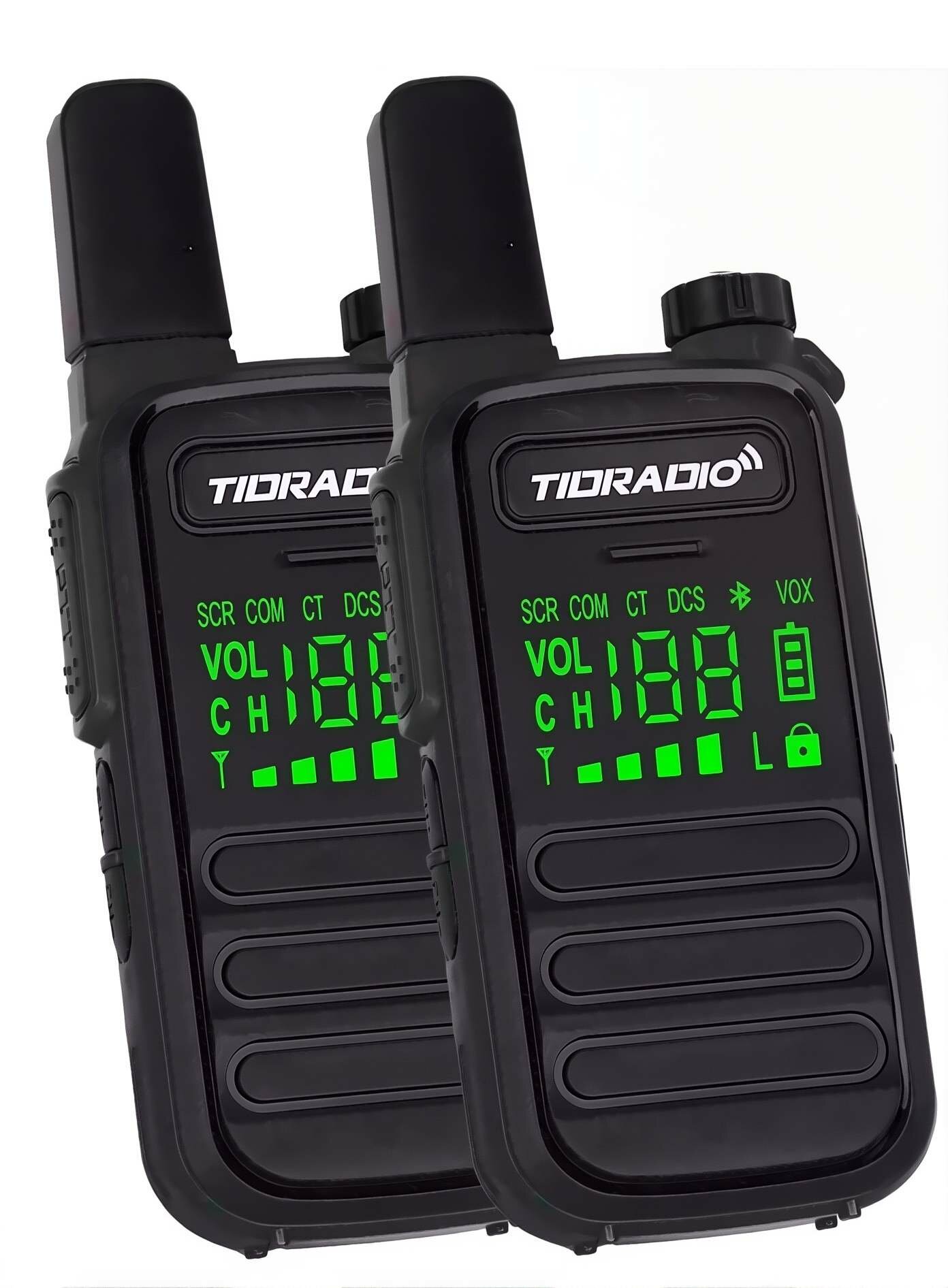 Рации Tidradio M11, 2шт, влагозащита, подсветка дисплея, голосовая активация