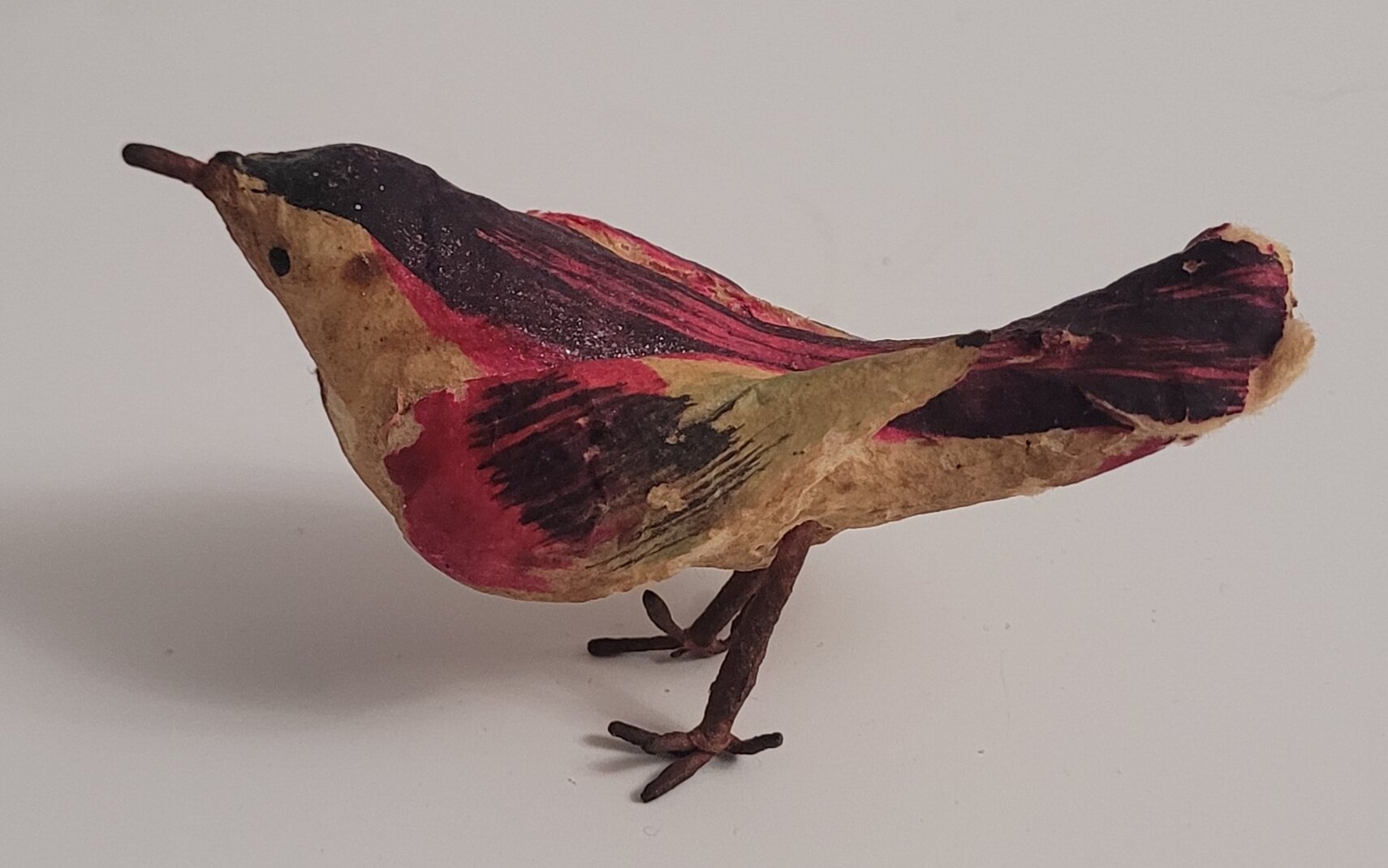 Елочная игрушка "Птица", винтаж, 40x50 см, советская, 1940-1950 гг.