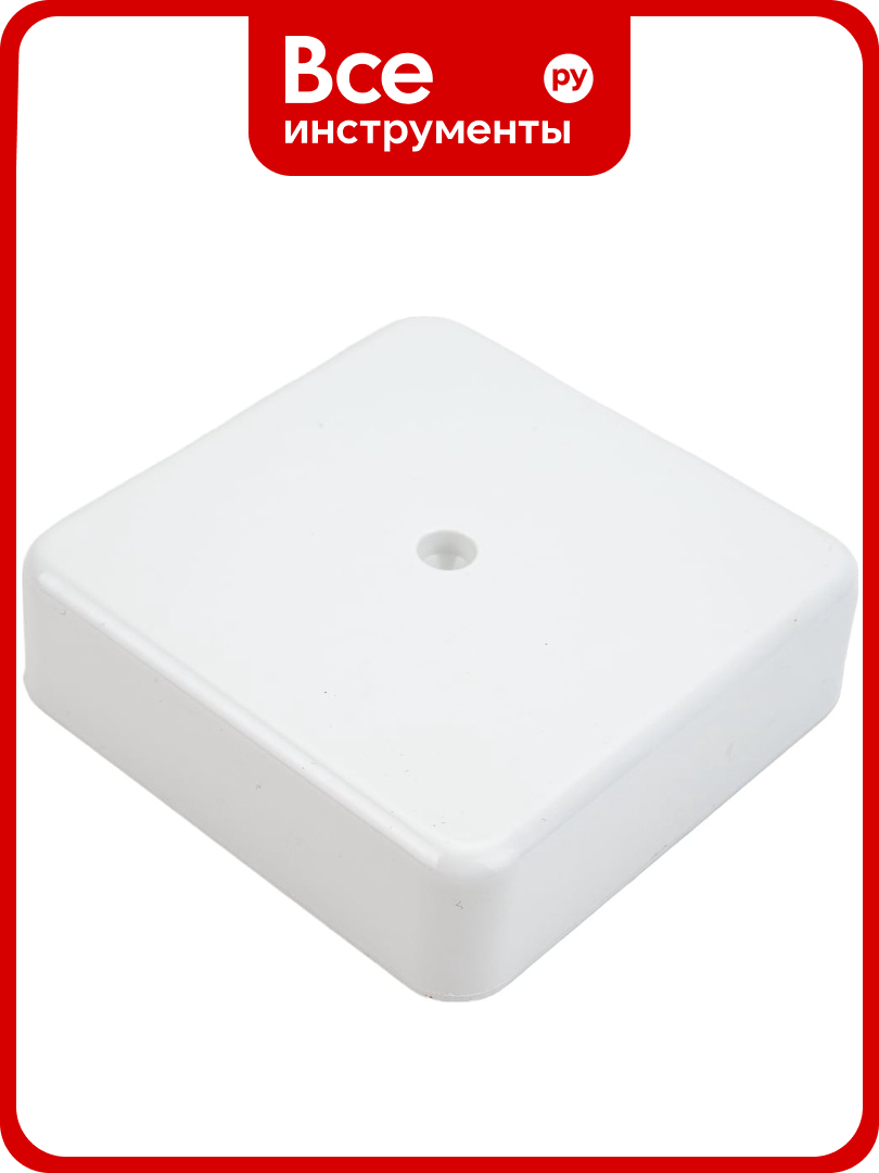 Коробка IEK, распаечная, ОП 75x75x20 мм, IP20, КМ41212-01, ИЭК, UKO10-075-075-020-K01