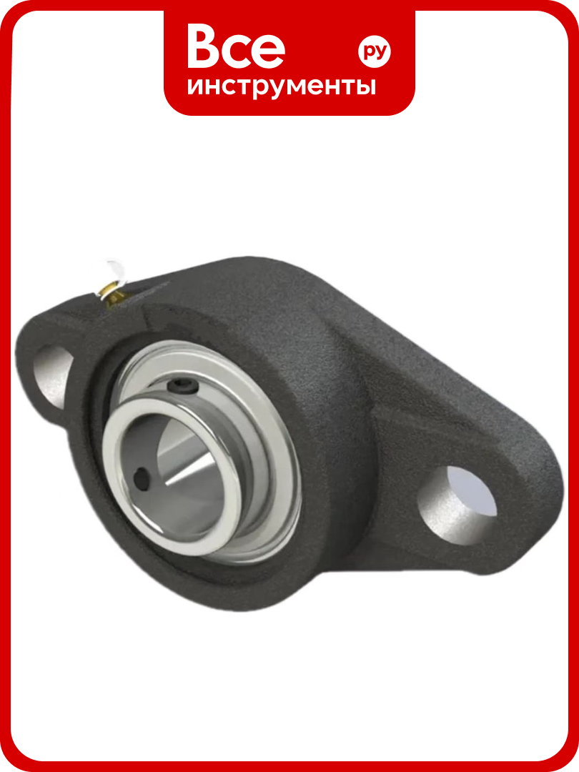 Подшипниковый узел FXM UCFL211 SW-10010208, овальный фланцевый чугунный корпус, стопорные винты, подшипник