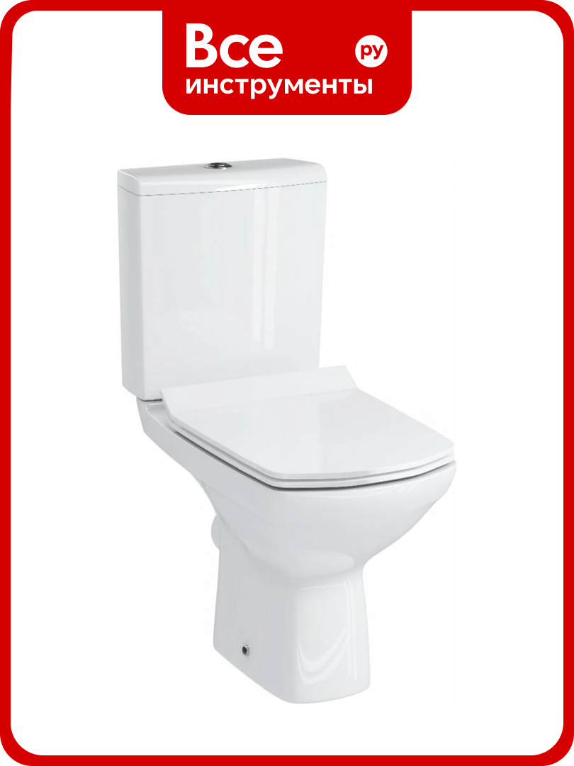 Унитаз-компакт Cersanit CARINA Clean On 011 3/5 DPL EO slim S-KO-CAR011-3/5-COn-S-DL-w