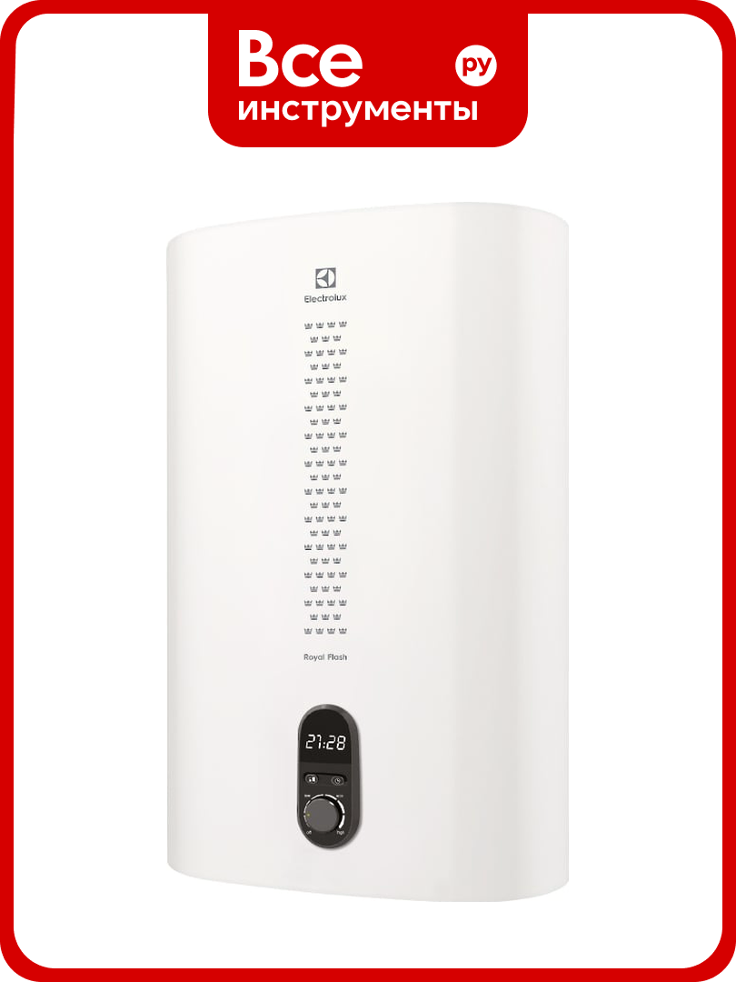 Водонагреватель Electrolux EWH 80 Royal Flash НС-1064861, электрический, бак нержавеющей стали, предохранительный