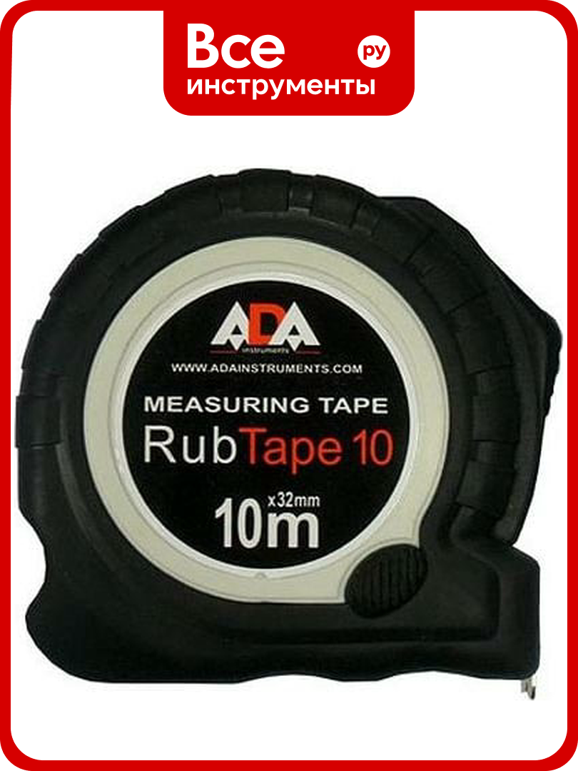 Рулетка, ADA, ADA RubTape 10 А00154, при монтажных работах или, удобный