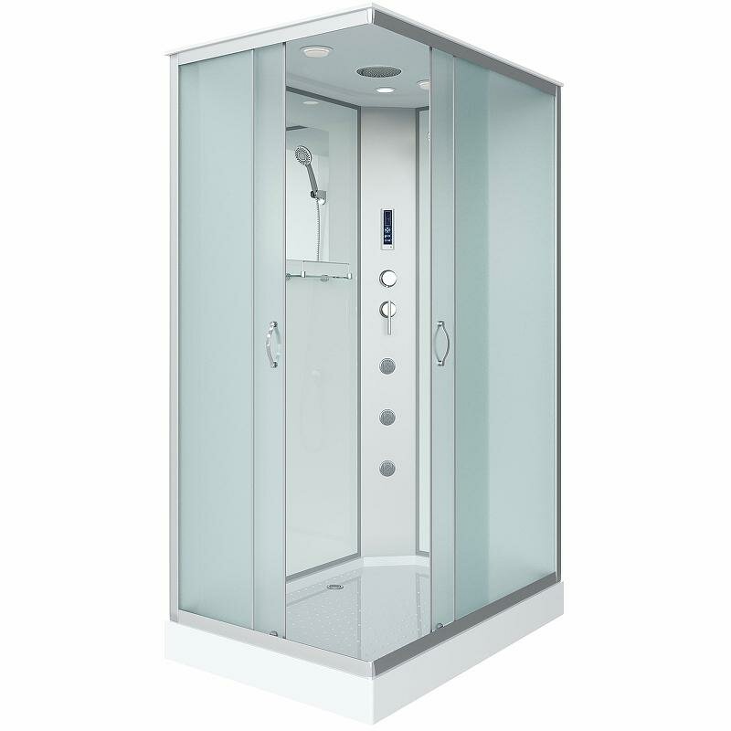 Душевая кабина Niagara Classic 100x80 430853QF профиль хром, с гидромассажом