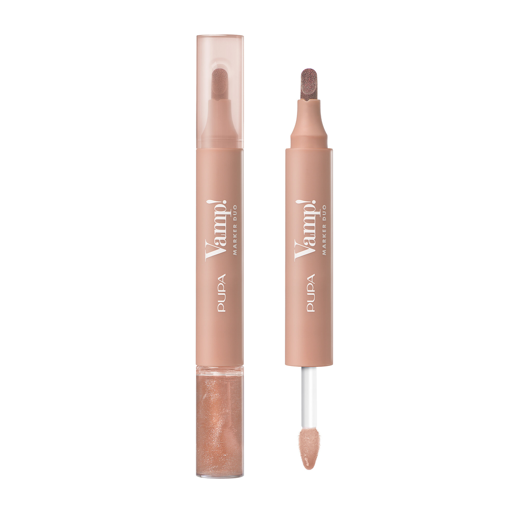 PUPA VAMP MARKER DUO Маркер и блеск для губ Нюд