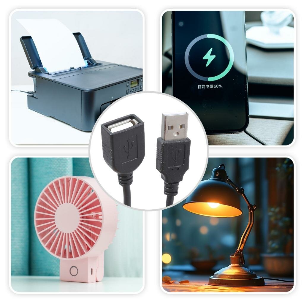 USB-кабель удлинитель 30 см — фото 1