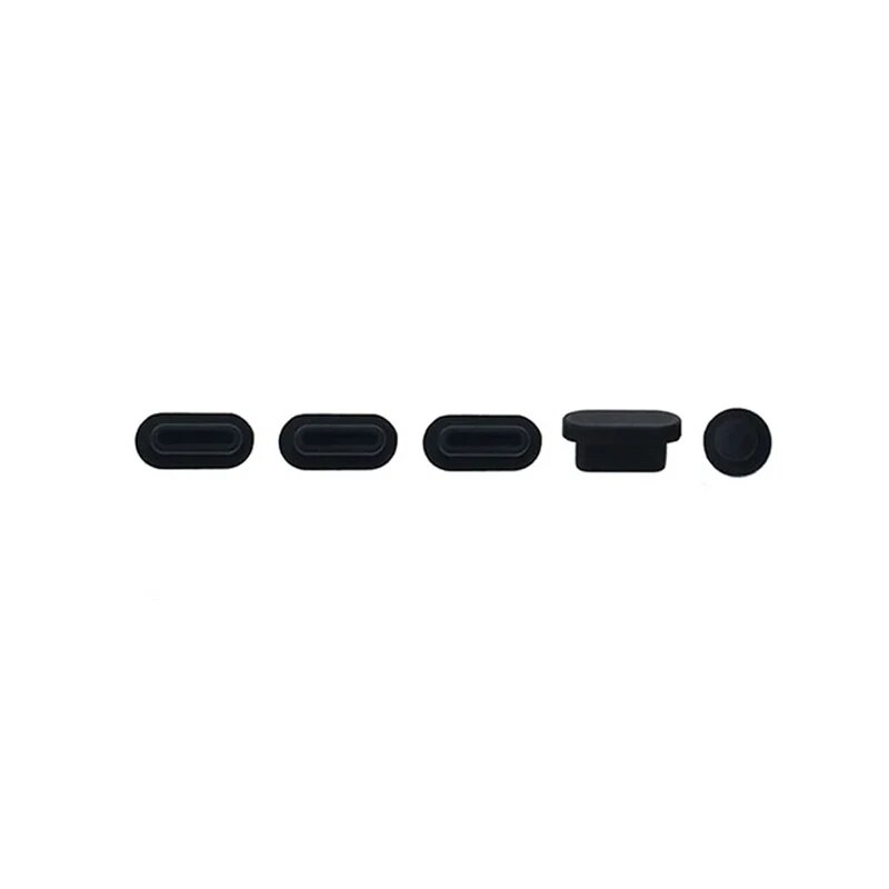 Силиконовые заглушки для портов MacBook Pro 13/15 2018 Black