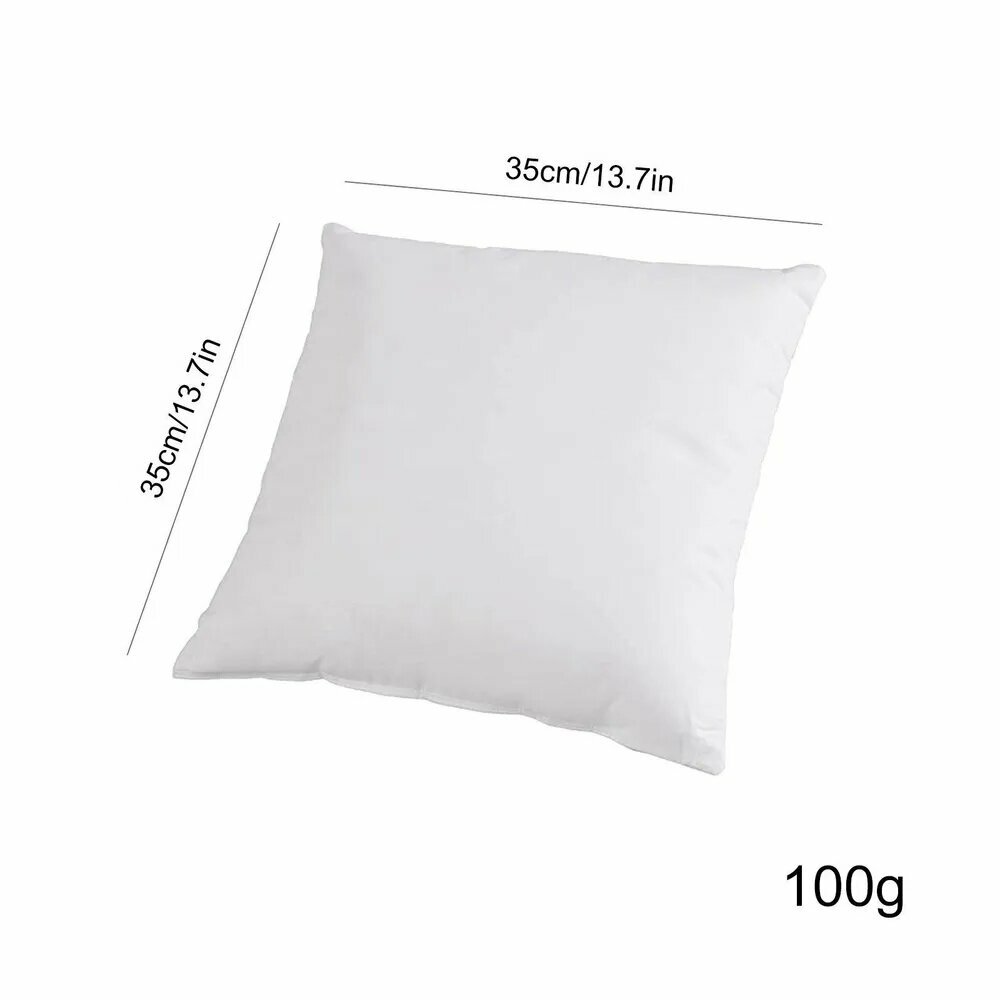 Подушка подушка 35x35 см, Мягкая жесткость, Вата