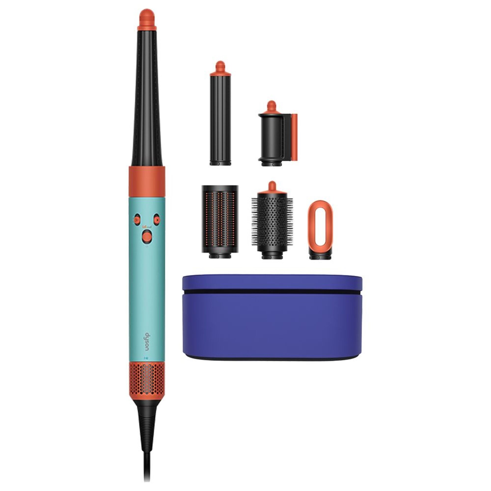 Стайлер Dyson Airwrap i.d. Long HS08 Straight+Wavy, бирюзовый/оранжевый (Ceramic Patina/Topaz)