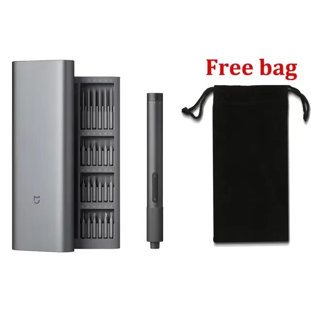 Электрическая отвертка Mijia MJDDLSDOO3QW серая Черный, add bag