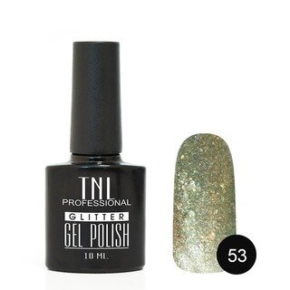 TNL Professional Гель-лак - Glitter № 53 - Бабушкины яблоки (10 мл)