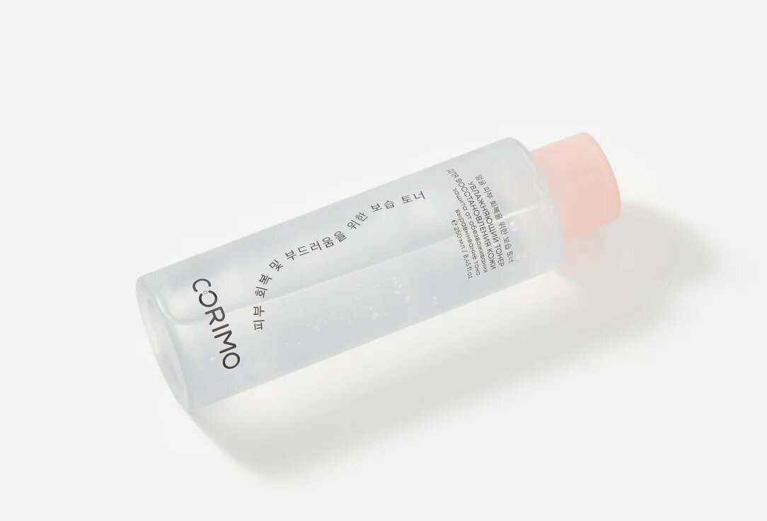 Corimo hyaluronic acid and ginseng extract Увлажняющий тонер для восстановления кожи лица 250мл