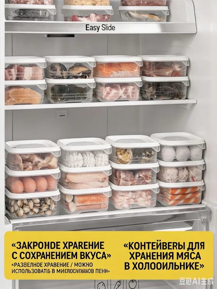 Контейнер пищевой 350 мл 10 шт полипропилен