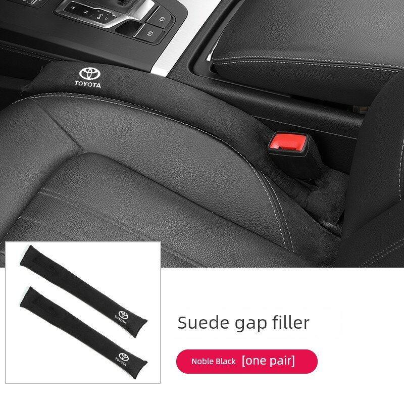 Заполнитель для щелей сиденья с логотипом Toyota для Camry, RAV4, Highlander, Avalon — Черный, Парная комплектация