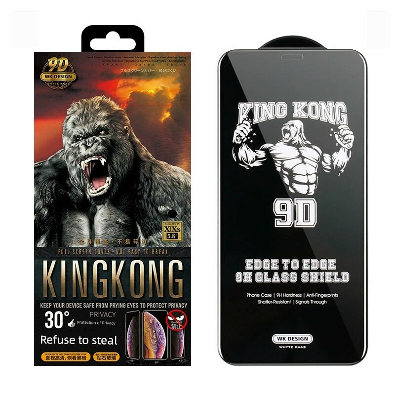 Экранная пленка из закаленного стекла с технологией Gorilla 9D для iPhone 16 Pro, жесткая кромка, защита от просмотра