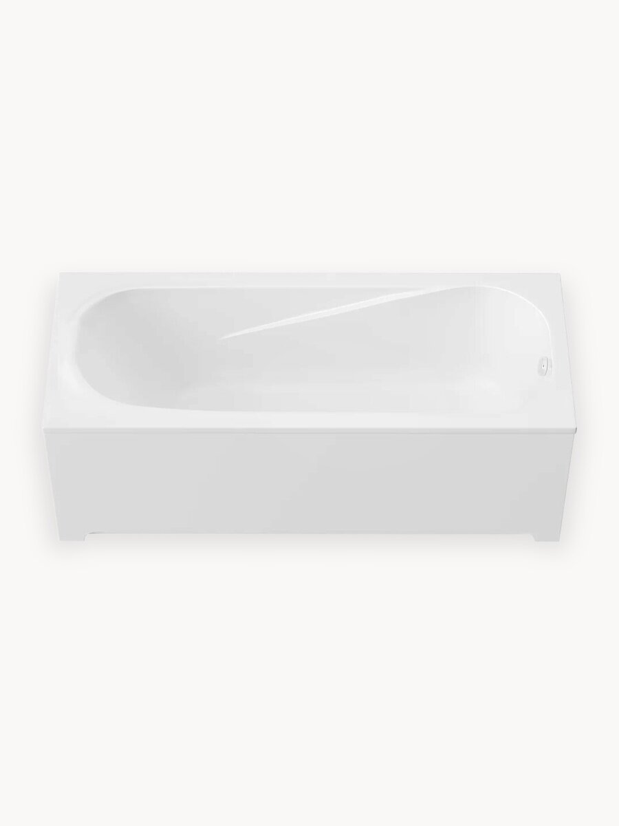 Ванна из искусственного камня (литьевого мрамора) STWORKI Вестфолл 170x70 см, с ножками