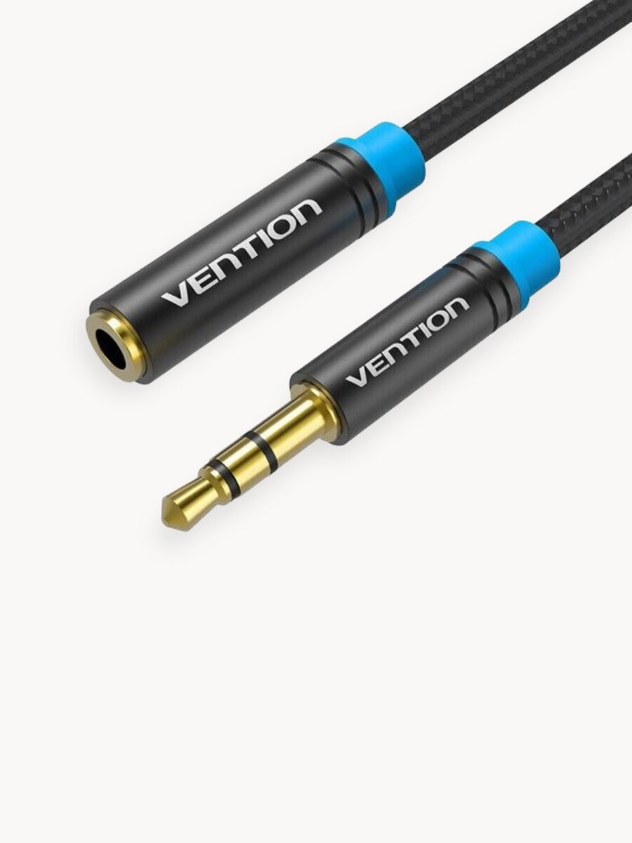 Кабель-удлинитель Vention аудио Jack 3,5 mm M/Jack 3,5 mm F - 1 м