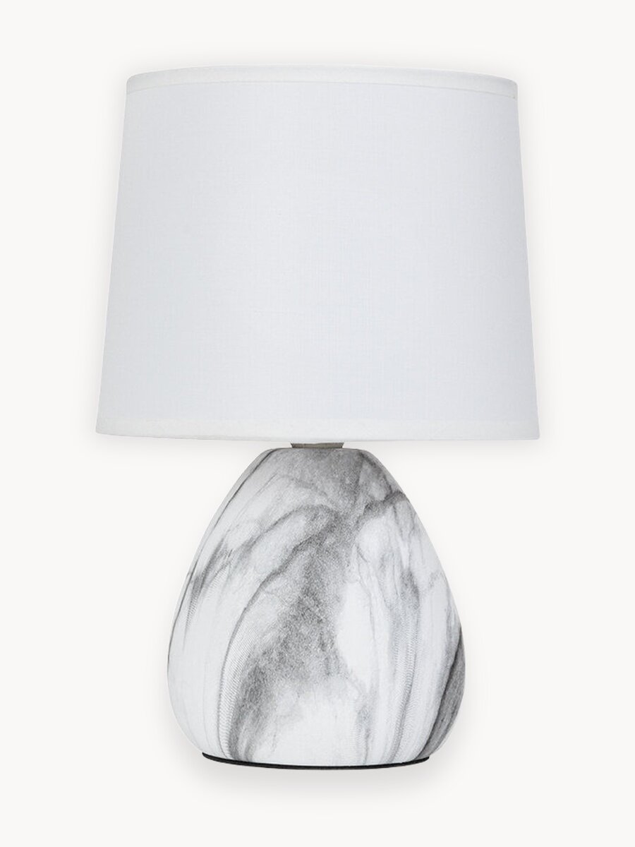 Декоративная настольная лампа Arte Lamp WURREN A5016LT-1WH, E14, 40Вт, белый/серый