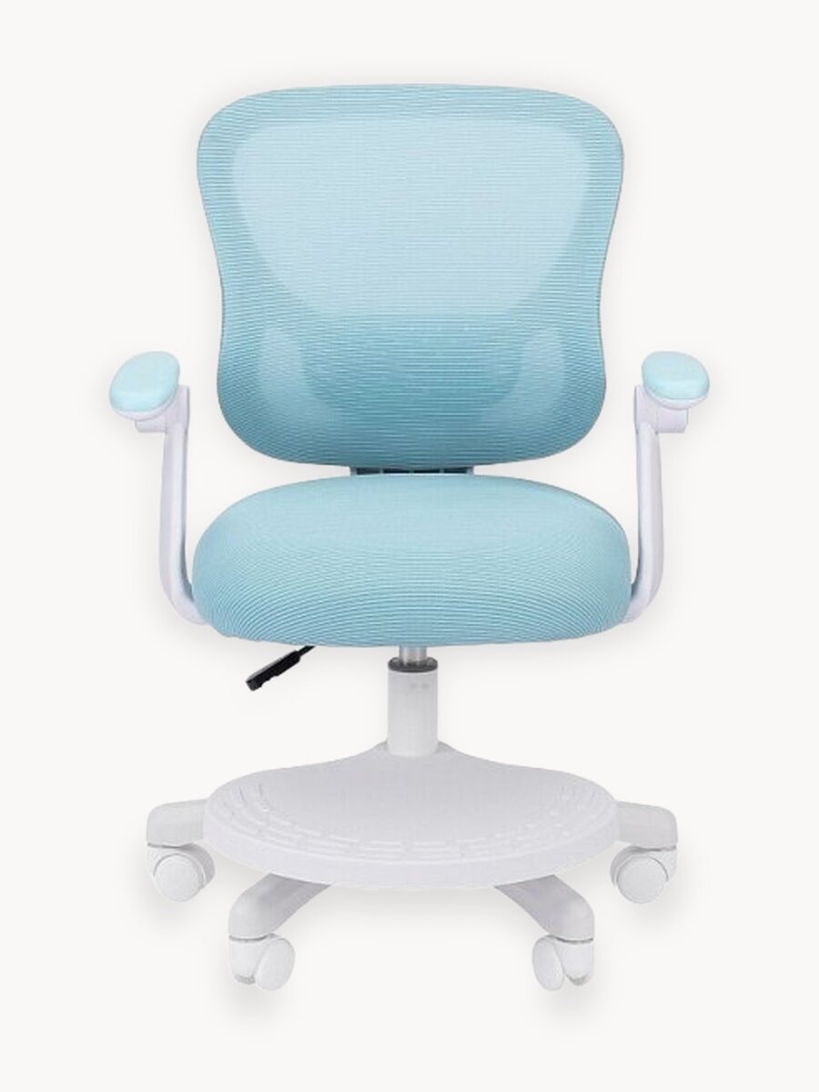 Кресло детское Chairman CH106 голубой, с подножкой