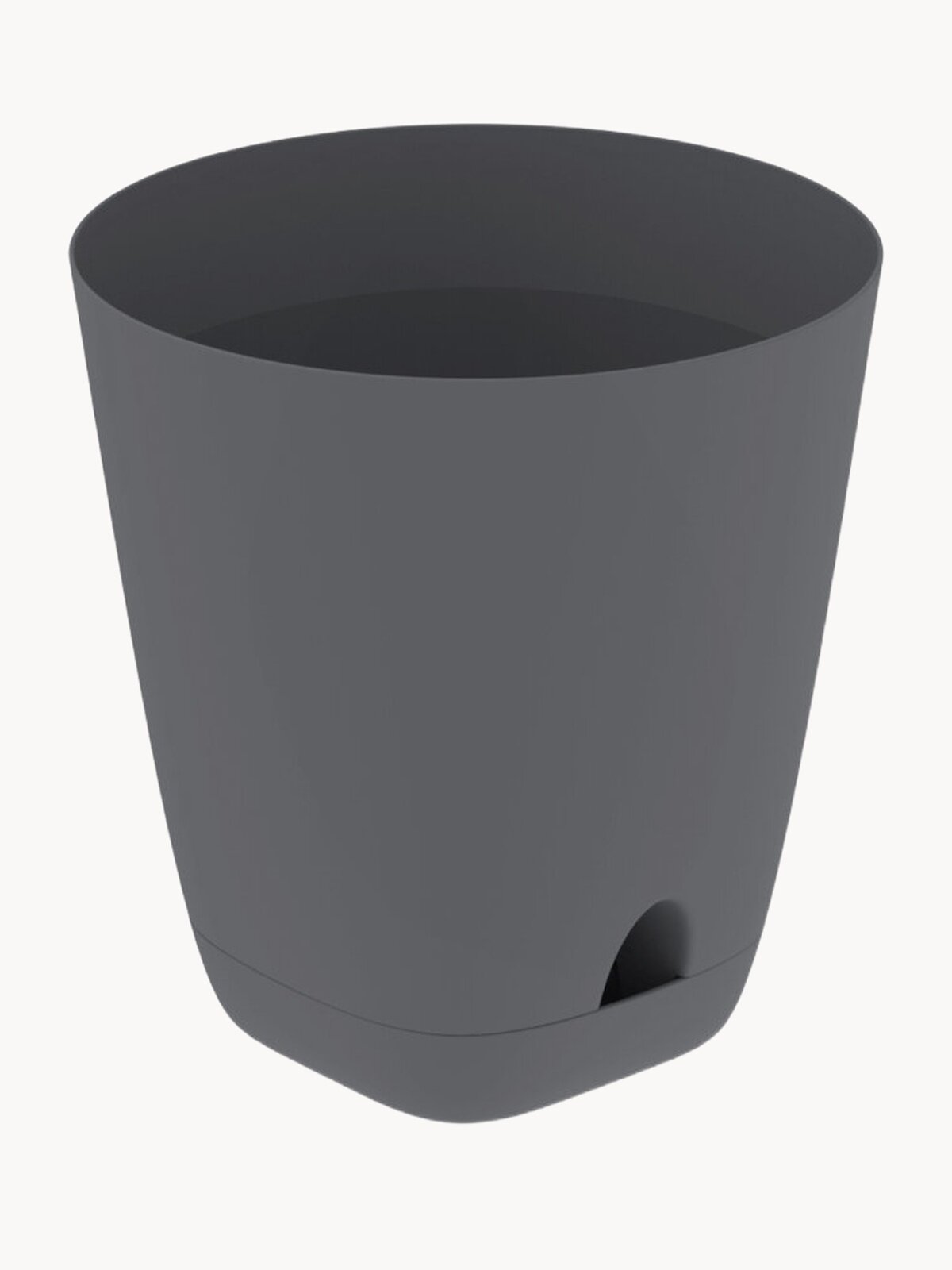 Набор горшков для цветов «Гранд», Альт-Пласт, 4лх5шт, графит, пластик