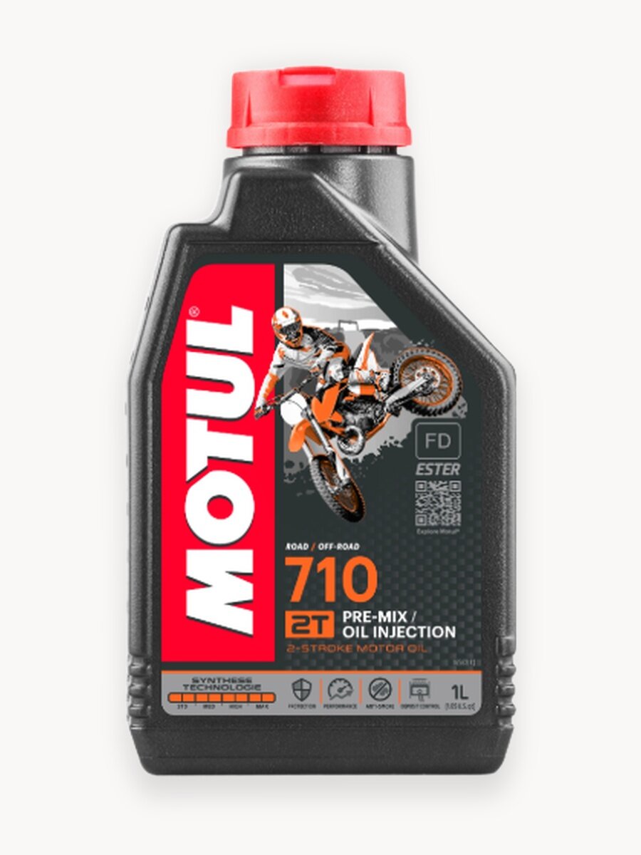 Синтетическое моторное масло Motul 710 2T (1L) JASO FD 113195