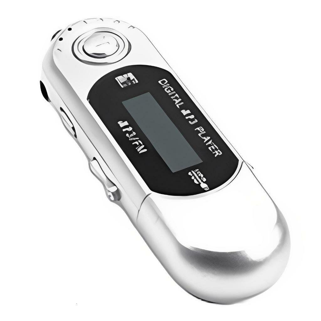 USB MP3-плеер 8 ГБ HiFi Стерео, Серебро