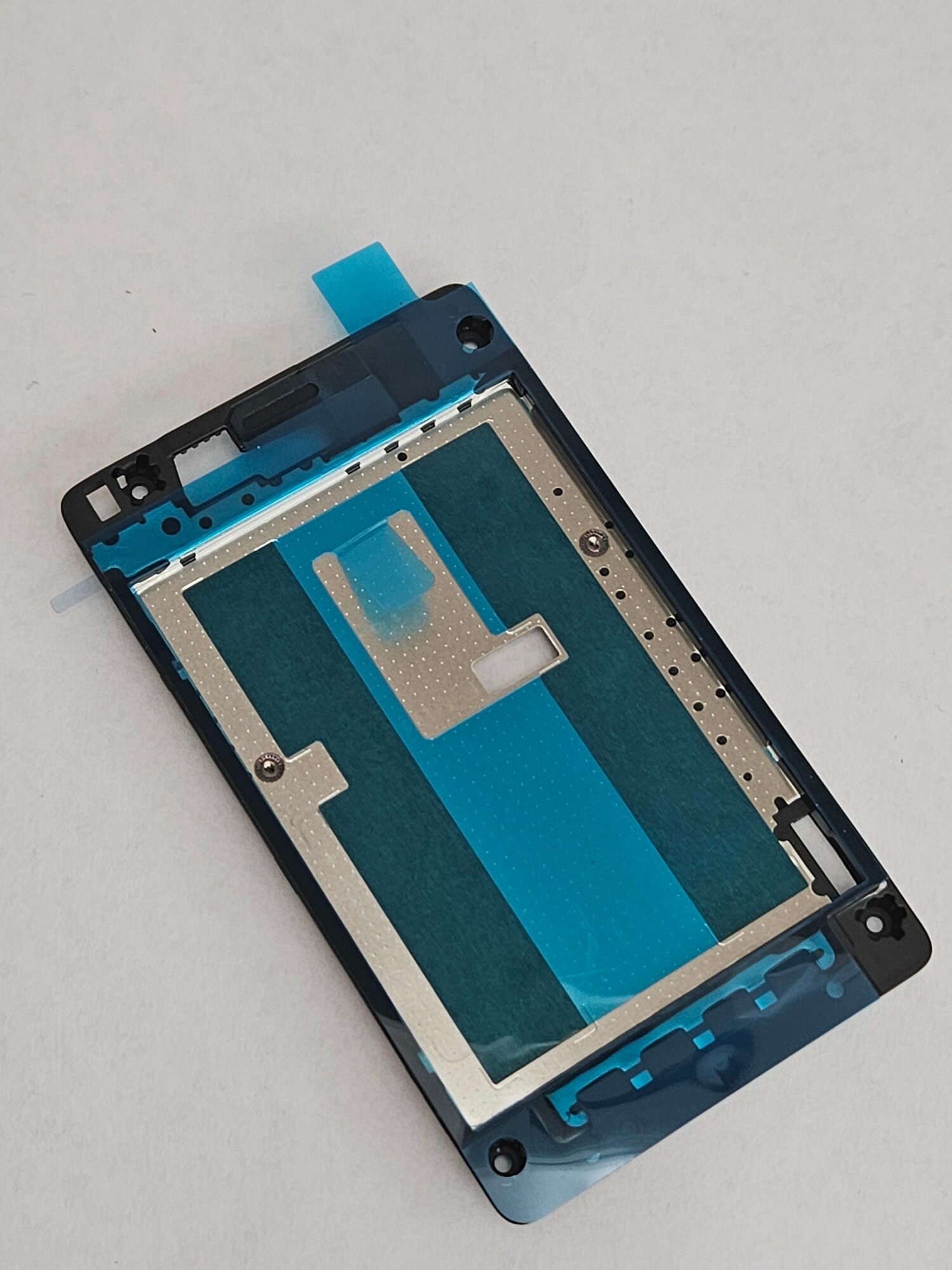 Передняя панель с липкой основой для Nokia Asha 502DS (цвет - black) orig, p/n: 02503T9