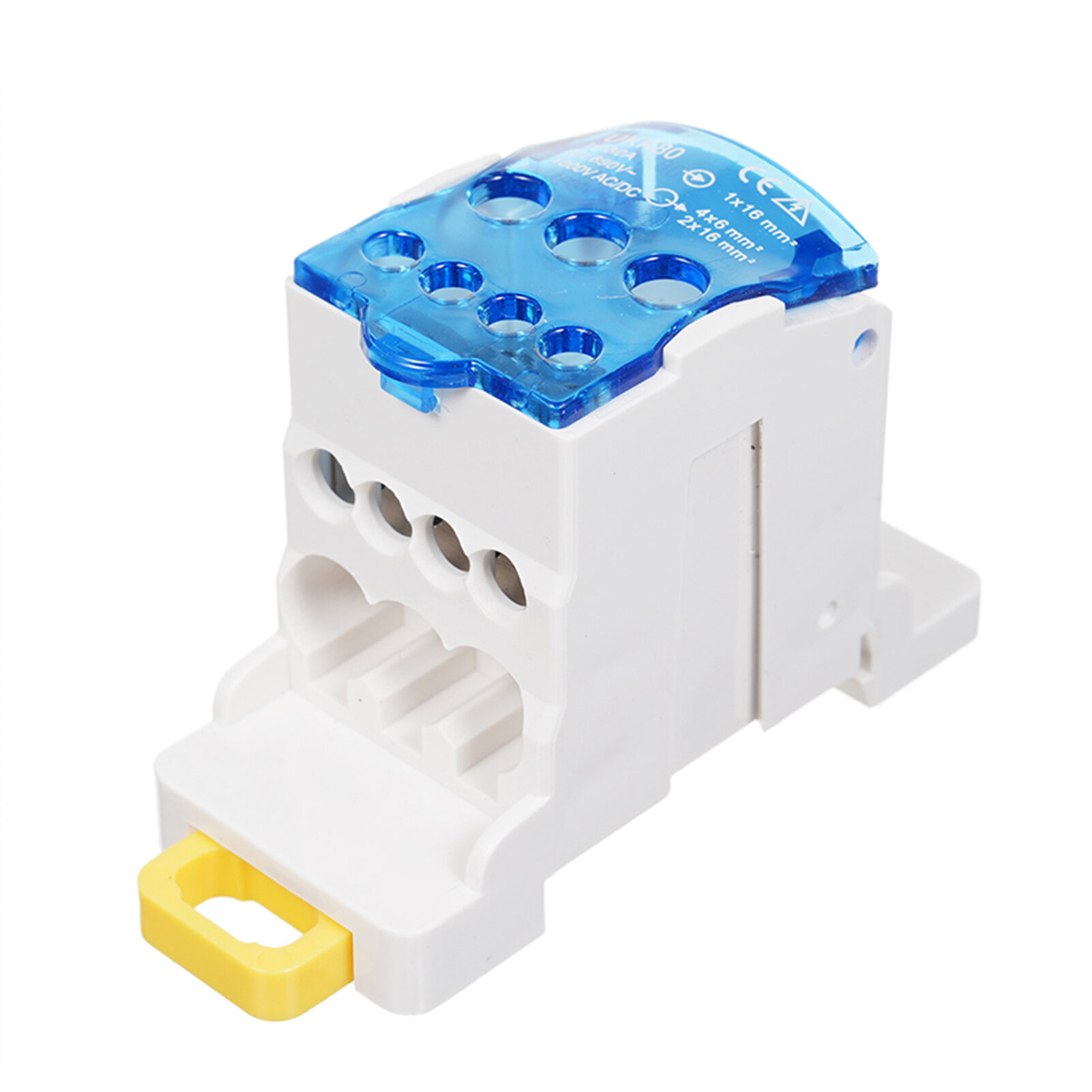 1 упаковка 6 клеммных колодок с винтовыми клеммами и крышкой, распределительная коробка, ответвительная коробка, клеммная колодка на DIN-рейку, проводная коробка, шкаф, разветвитель проводов, соединитель UKK80A