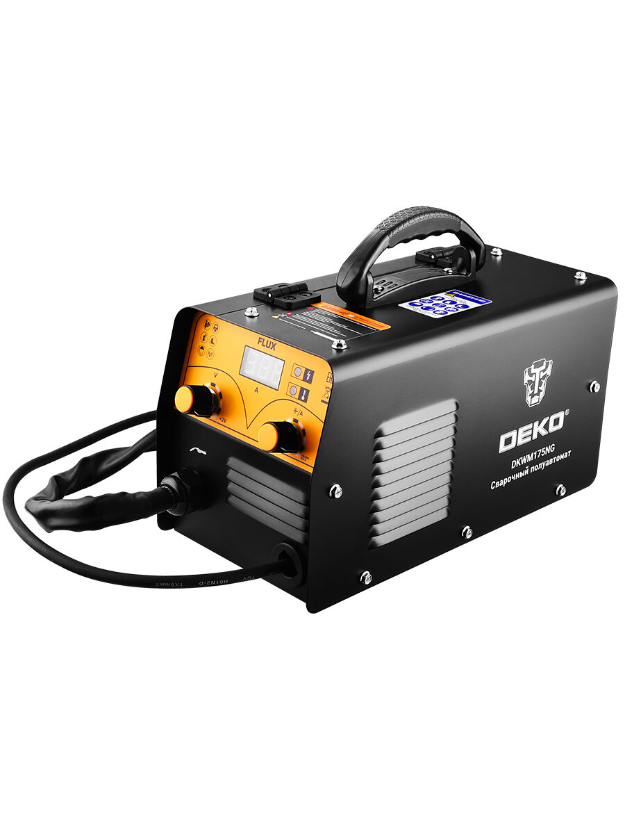 Сварочный полуавтомат без газа DEKO, 175А, MIG без газа, сварочный аппарат
