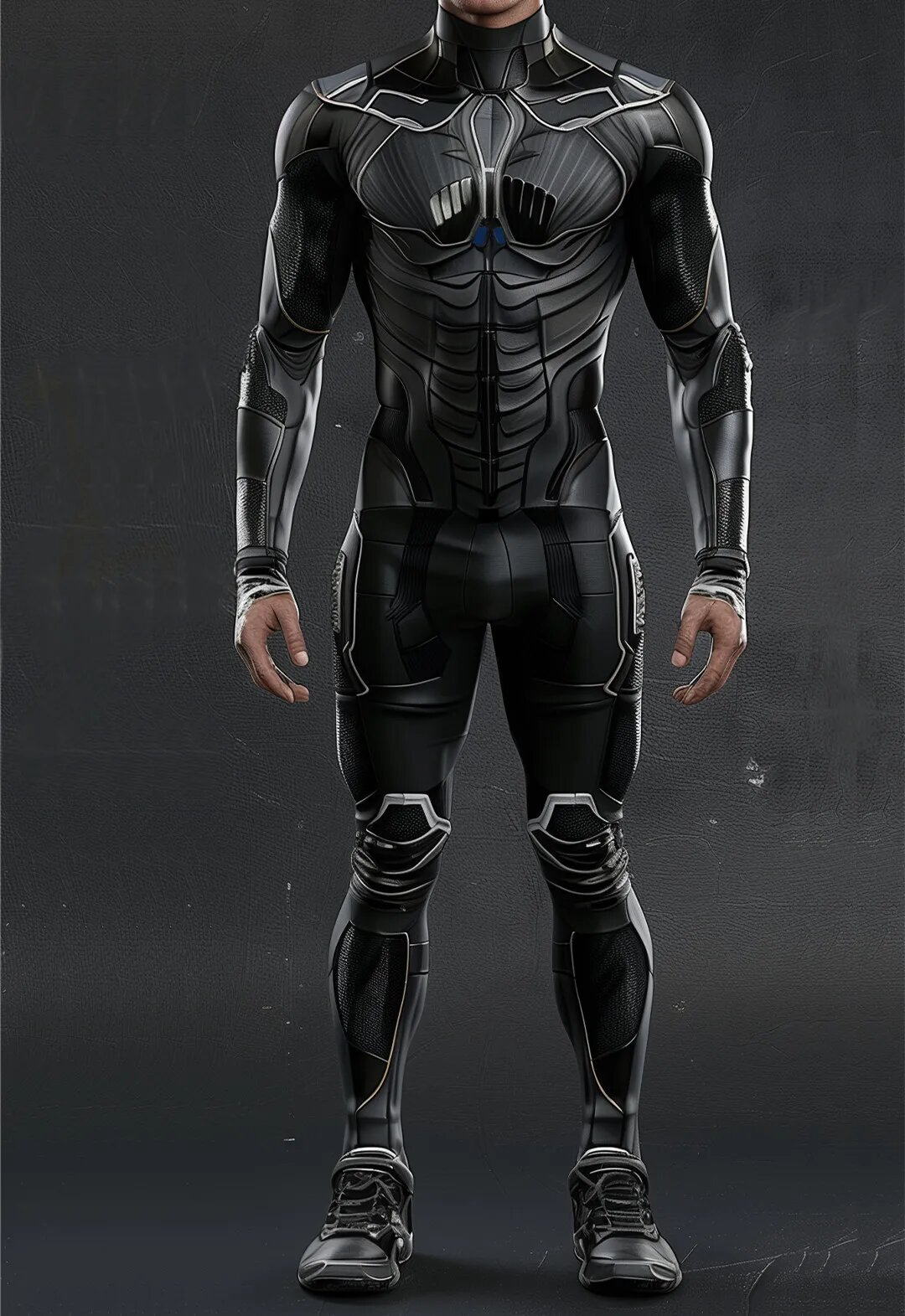 CyberPunk Механический Комбинезон из Полиэстера для Мужчин Черный, XXL, 12