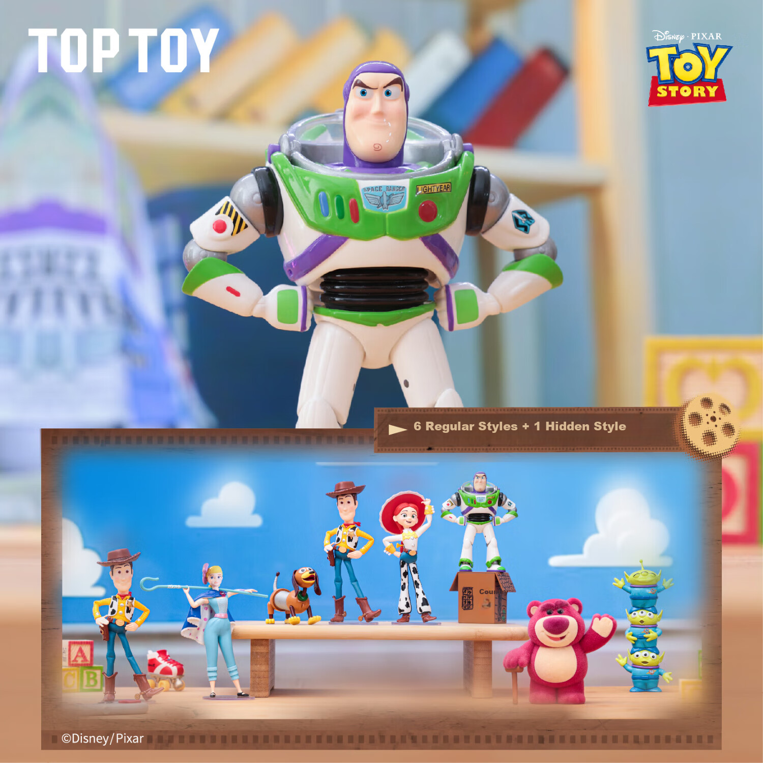 TOP TOY Disney Toy Story 30th Anniversary Classic Character Series Blind Box Children's Toy Girls Gift Single Box
