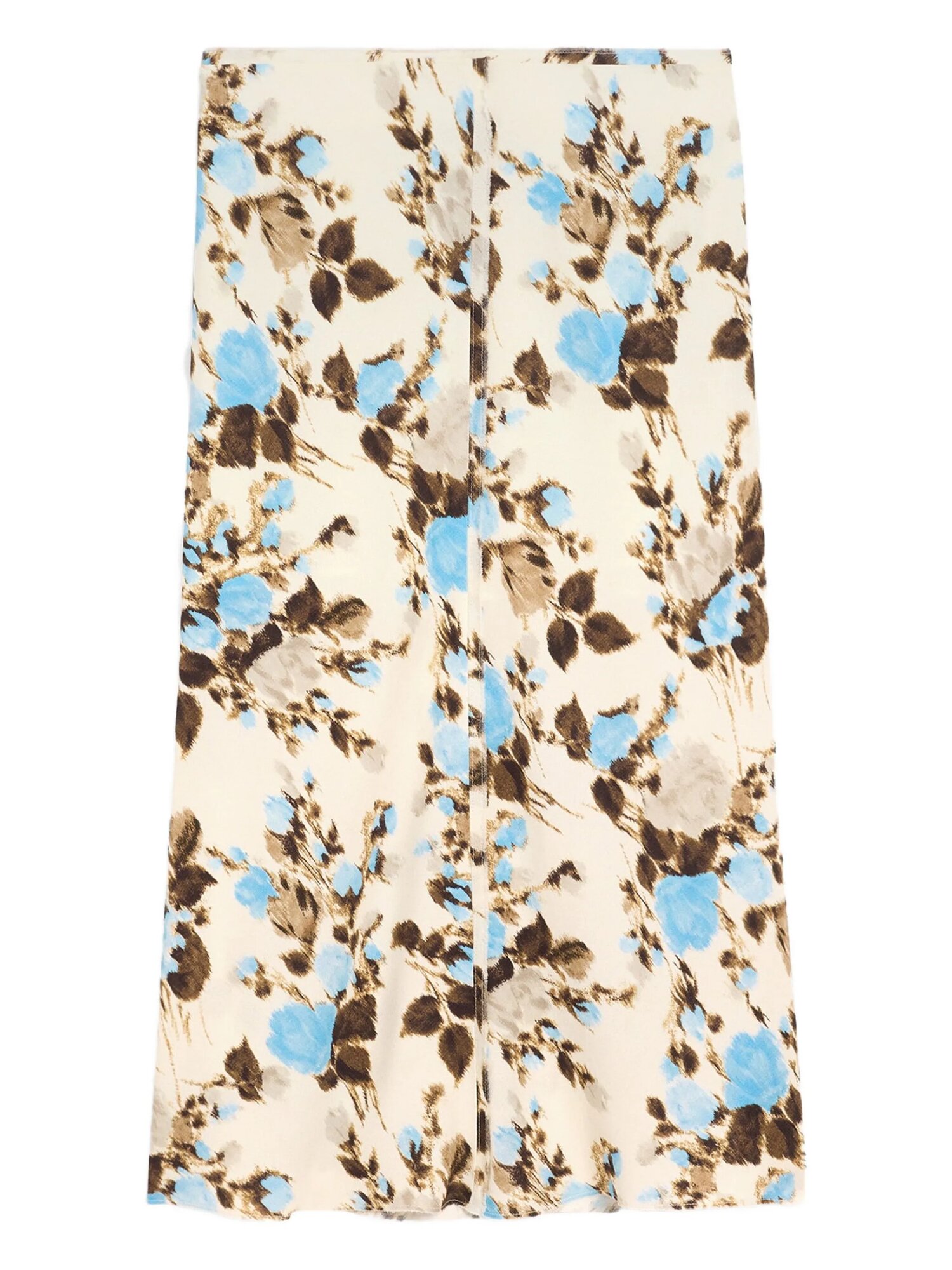 Юбка Floral-print A-line midi skirt