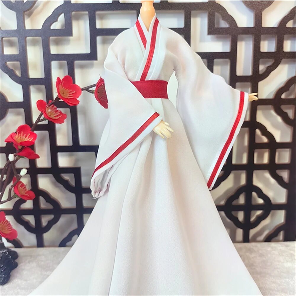 Белое платье Hanfu 1/6 для кукол 12 дюймов, цвет 5
