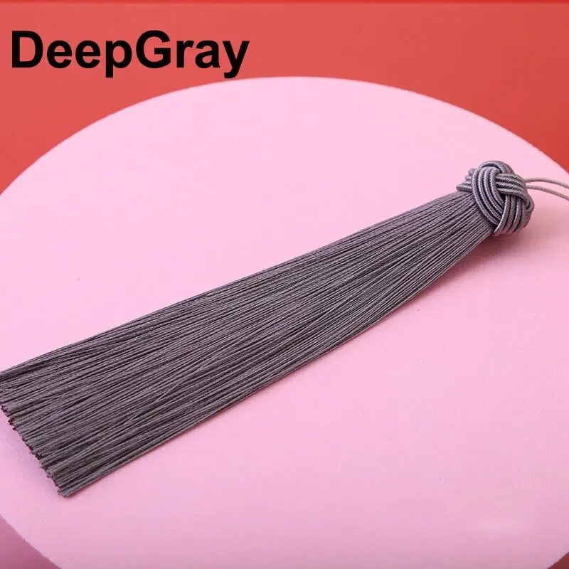 Серые кисточки DeepGray, 2шт, 14 см