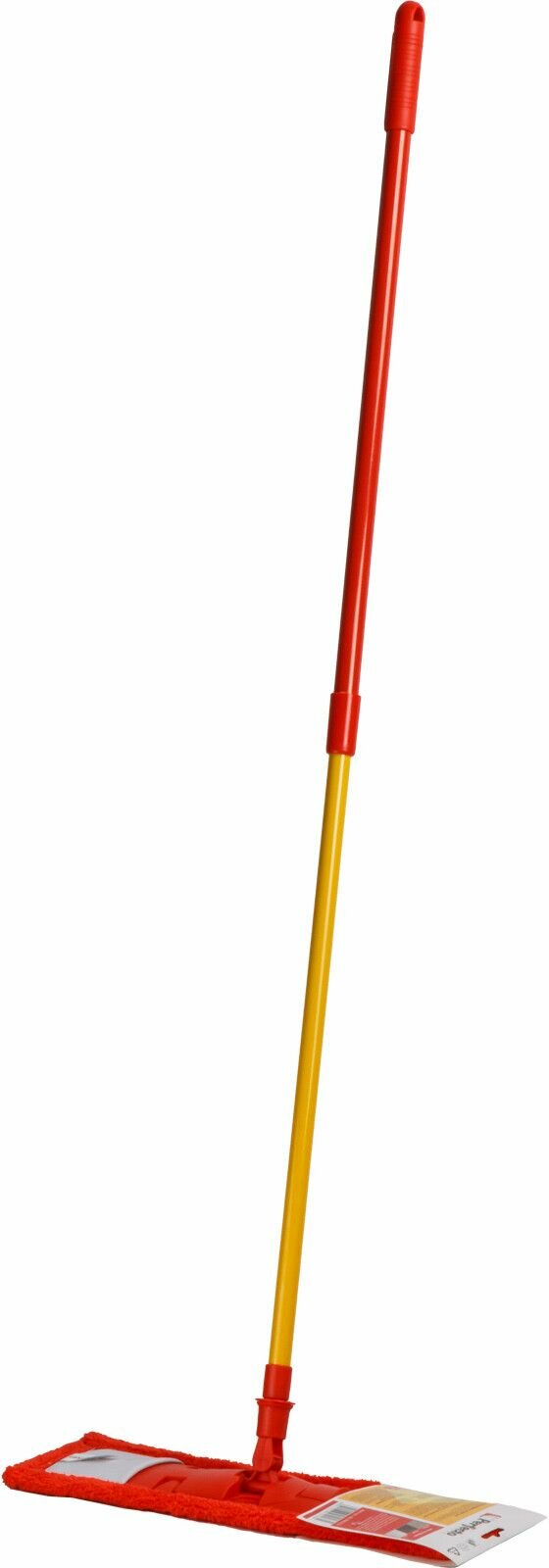 Швабра для пола PERFECTO LINEA Джайв с насадкой из микрофибры красная (43-391013)
