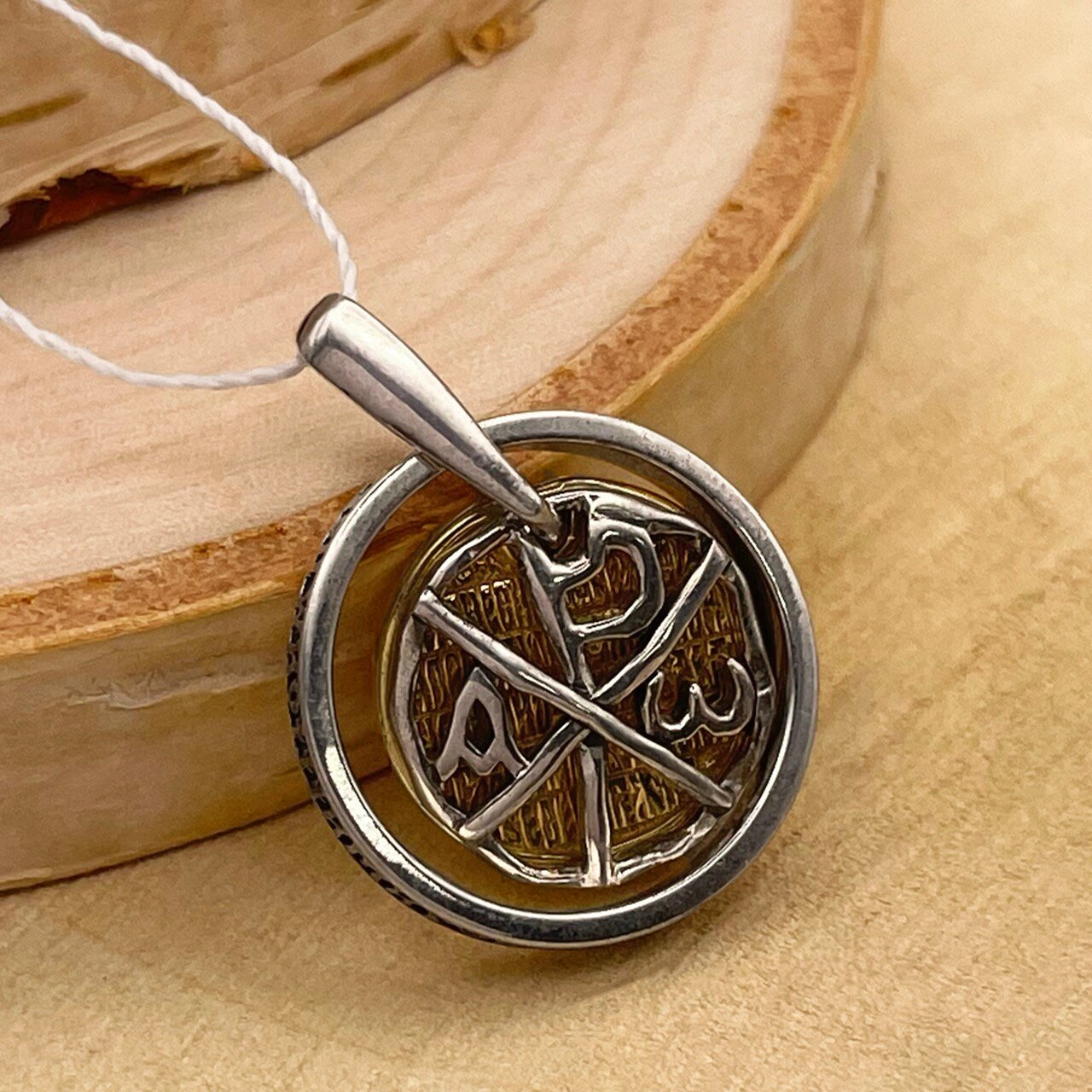 Подвеска, серебро, 925 проба, чернение, золочение, оксидирование