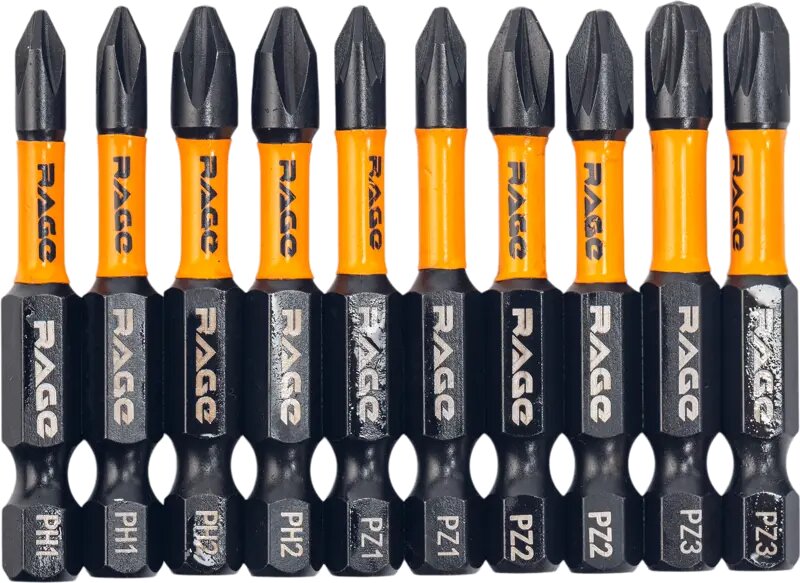 Набор бит ударных магнитных Vira Rage 554192, 5 шт. Да