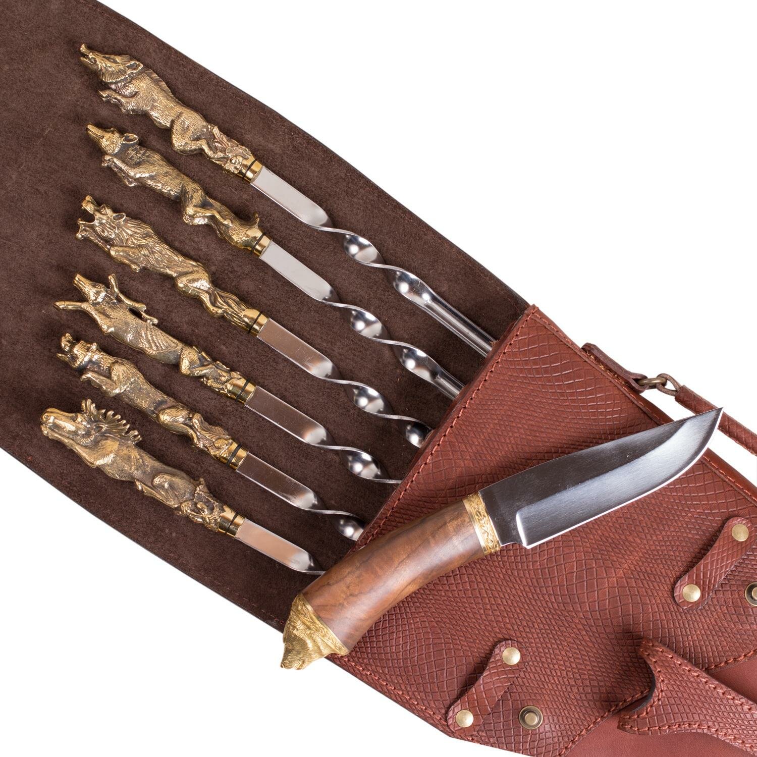 Шампурница подарочная «Чехол ружья - Медведь» 345Н6