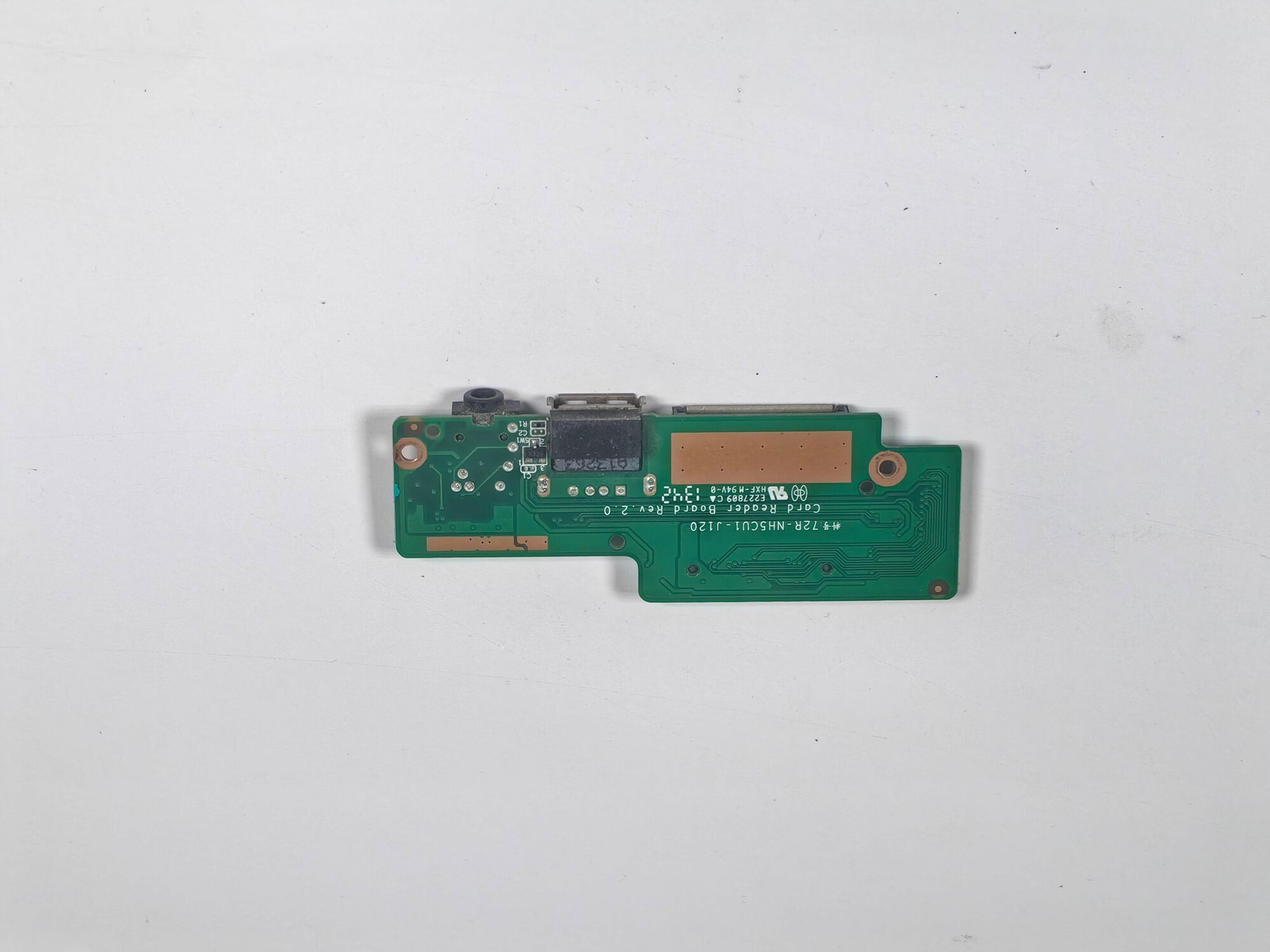 Доп плата AUDIO, USB, картридера для ноутбука IRU DA5KB12, DNS 0801233