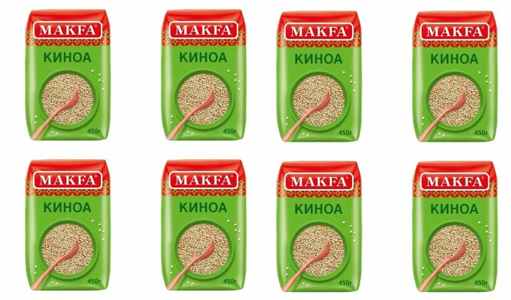 Makfa Крупа Киноа, 450 г, 8 уп в коробке