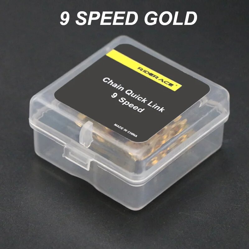 Соединительные звенья Riderace 9 speed Gold