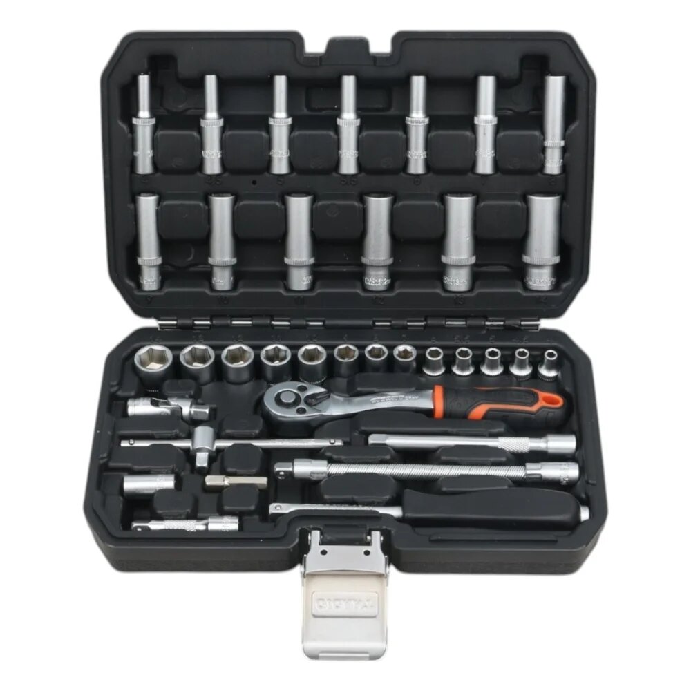 Gigant набор головок и принадлежностей 1/4 дюйма, 35 предметов, GAS-1/4-35