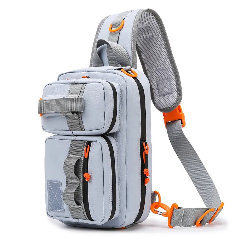 Водонепроницаемая нагрудная сумка Kendome для рыбалки Серый, Gray