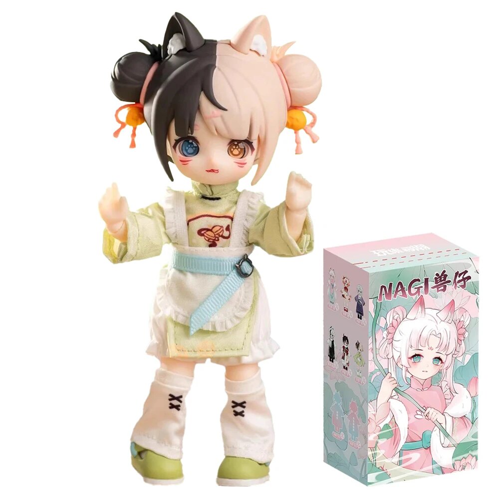Кукла Nagi Beast BJD слепая коробка четвертого поколения Xiaoyao Tour мобильные суставы 15 см фигурки игрушки подарок-сюрприз Mystery Box