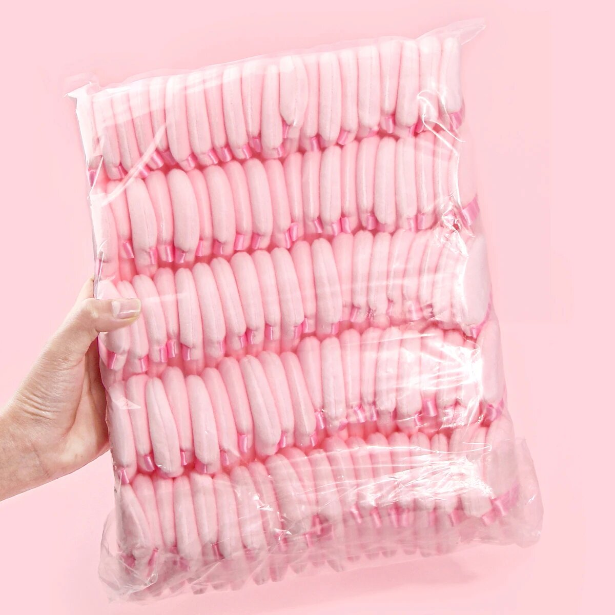 100 Шт, Треугольные Косметические Пуховки Без Перьев Для Рассыпчатой пудры, Жидкий Макияж, Мягкая Искусственная Кисть