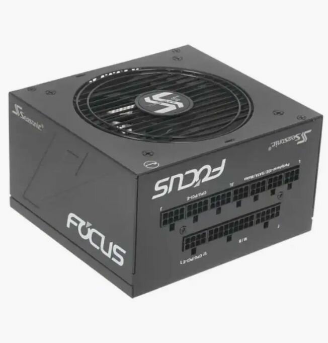 Блок питания Seasonic FOCUS PX-650 SSR-650PX 650W (SSR-650PX) черный - 650 Вт, 80+ Platinum, ATX 20+4 пин, 4 pin + 4 pin CPU, 10 SATA, 4 x 6+2 pin PCI-E