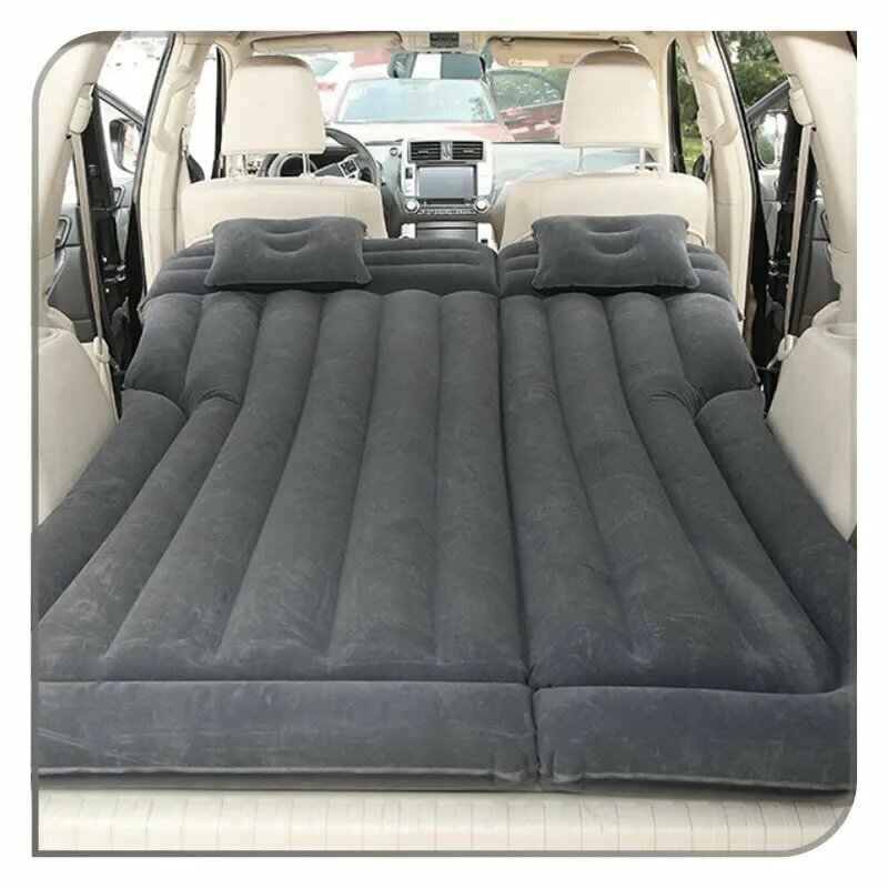 Надувной матрас в машину универсальный в багажник и на задние сидение авто авто кровать черный