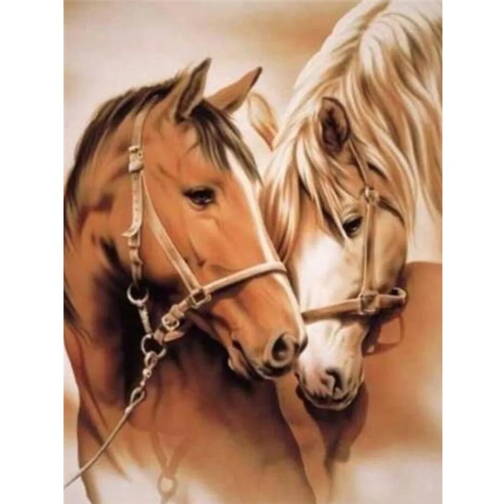 Вышивка крестом Лошади, 40x50 см, 11CT