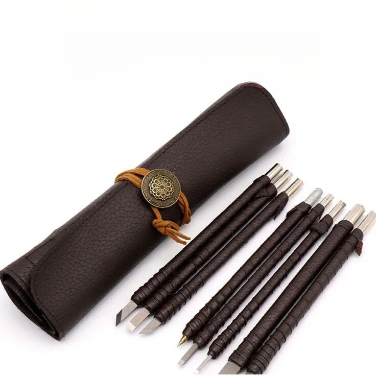 Профессиональный 8 шт, набор для резьбы по камню из вольфрамовой стали, набор ручных инструментов, долото, деревообработка, гравировка, режущее лезвие для уплотнения камня